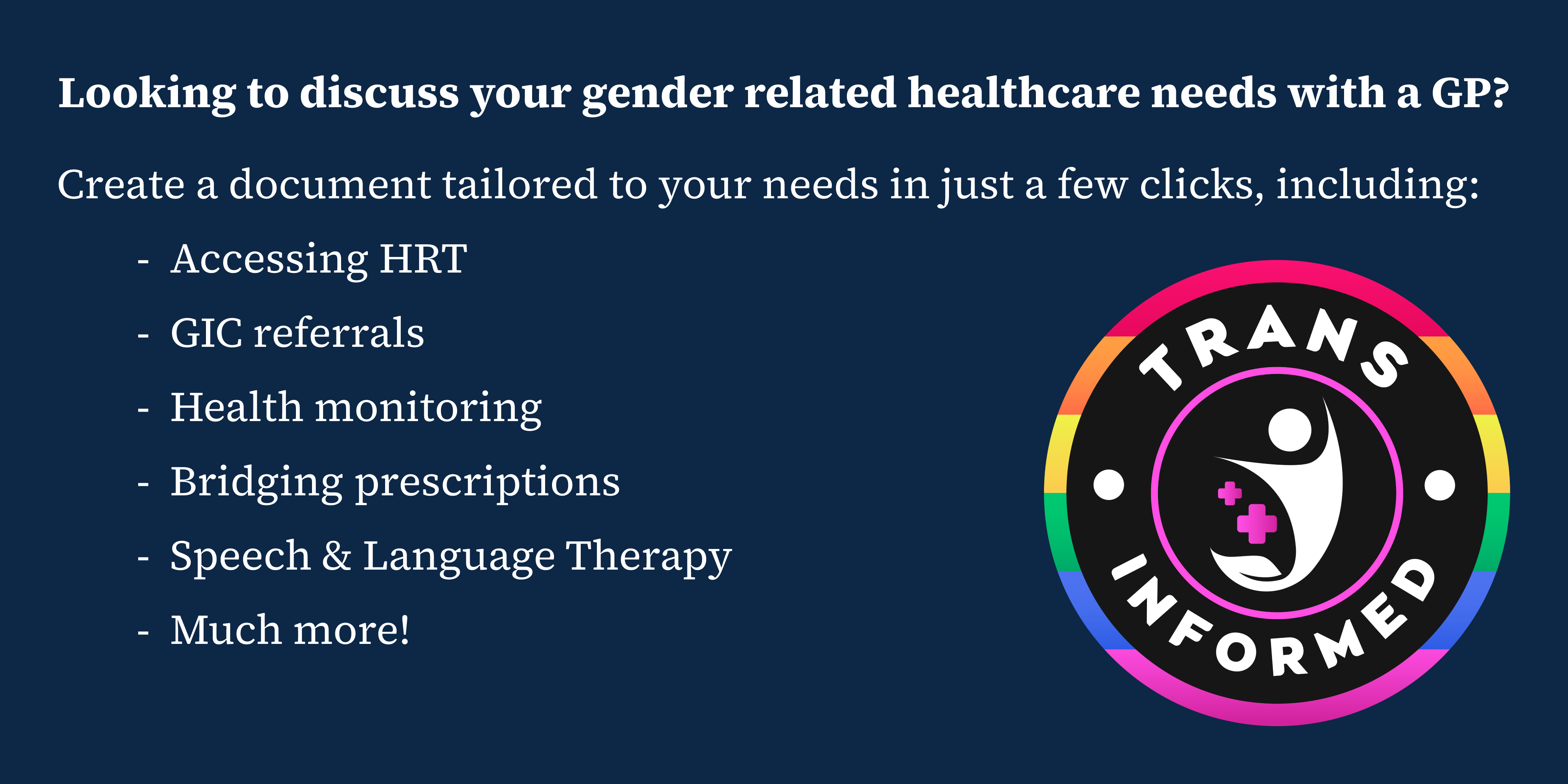Accessing HRT as a trans person in the UK - Trans Informed